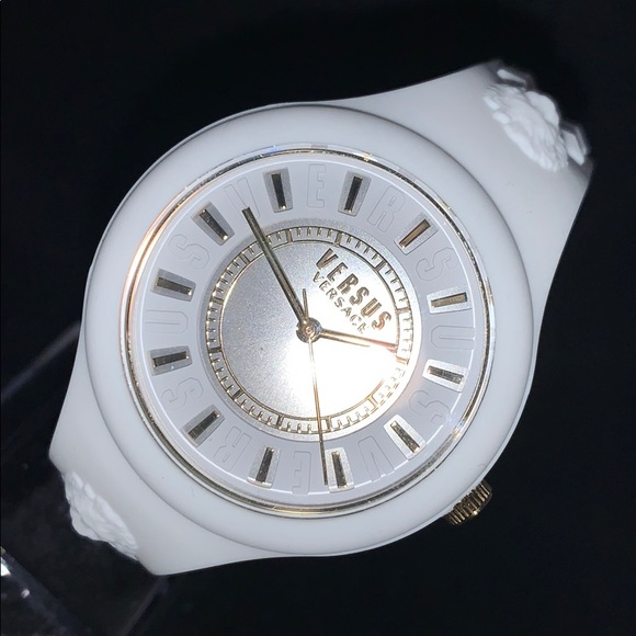 Versace | Accessories | Versace White Quartz Ladies Watch | Poshmark